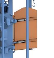 China PLC Control Spinner Hanger Shot Blasting Machine with No Pit Structural Form and Overhead Tracks Hooks for sale