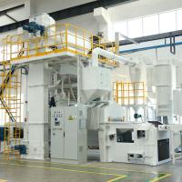 China Pass Through Shot Blasting Machine With Manganese Wire Mesh Continuous Blasting For Flat Metal Parts for sale