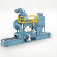 China Pass Through Shot Blasting Machine With Manganese Wire Mesh Continuous Blasting For Flat Metal Parts for sale
