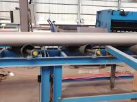 China Steel Pipe External Surface Steel Rebar Automatic Shot Blasting Machine With Special Rollers for sale