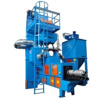 China Continuous Natural Gas LPG Cylinder Shot Blasting Machine Diabolo Roller Conveyor 600mm for sale
