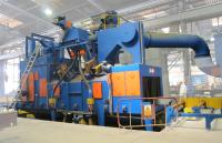 China Large Roller Conveyor Shot Blasting Machine For Steel Structure Cleaning for sale