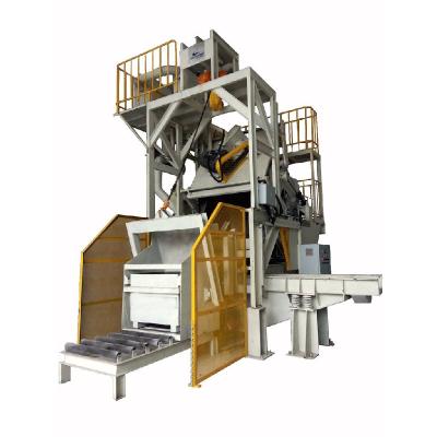 China Rotary Drum Shot Blasting Machine With Auto Loading For Batch Metal Parts Cleaning for sale