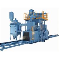 China Pass Through Tunnel Type Roller Conveyor Shot Blasting Machine With Manganese Liner for sale