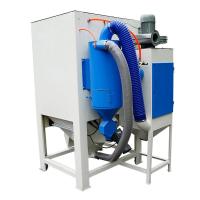China Rotary Drum Automatic Sand Blasting Machine For Small Metal Parts Batch Cleaning for sale