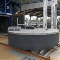 China Big Rotary Table Shot Blasting Machine For Large Heavy Metal Parts Blasting for sale