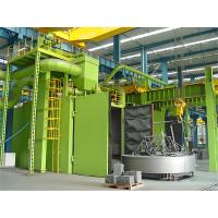 China Big Rotary Table Shot Blasting Machine For Large Heavy Metal Parts Blasting for sale
