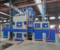 China One Pass Double Sides Automatic Sand Blasting Machine For Stainless Steel Sheets for sale
