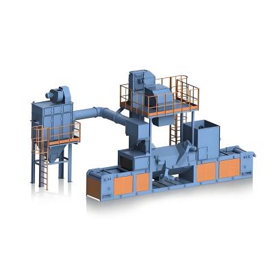 China Wire Mesh Shot Blasting Machine With Manganese Steel Wire Mesh Automatic Control Mode for sale