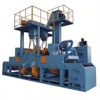 China Wire Mesh Shot Blasting Machine With Manganese Steel Wire Mesh Automatic Control Mode for sale
