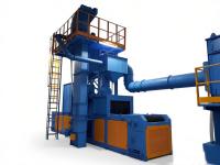 China Manganese Steel Wire Mesh Shot Blasting Machine Sa2.5-3.0 Cleanliness Below 90 dB for sale