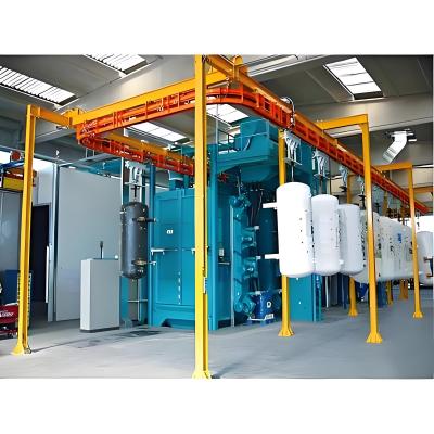 China Monorail Hanger LPG Cylinder Shot Blasting Machine 200-500 Pcs/H Sa2.5 for sale