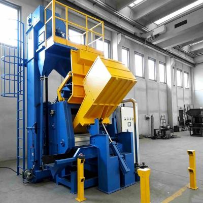 China Steel Belt Apron Tumble Drum Shot Blasting Machine 1300kg Batch Capacity for Metal Castings for sale