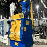 China Steel Belt Apron Tumble Drum Shot Blasting Machine 1300kg Batch Capacity for Metal Castings for sale