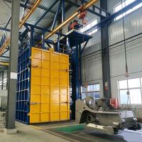 China Overhead Monorail Pass Through Shot Blasting Machine 10000x600x1200mm 95kW for sale