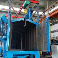 China Spinner Hanger Shot Blasting Machine for Continuous Surface Cleaning and Metal Preparation in Industrial Production Lines for sale