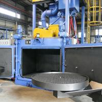 China Heavy Duty Rotary Table Shot Blasting Machine with PLC Control for Customizable Surface Treatment for sale