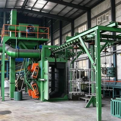 China Spinner Hanger Shot Blasting Machine Delivering Surface Preparation Results to Support Subsequent Manufacturing Processes for sale