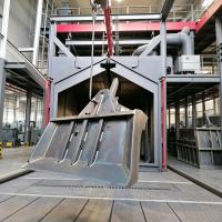 China Overhead Conveyor Spinner Hanger Shot Blasting Machine 300kg Hook Capacity Continuous Blasting for sale