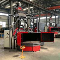 China Rotary Table Shot Blasting Machine 1000-4000mm for Metal Surface Cleaning and Preparation for sale