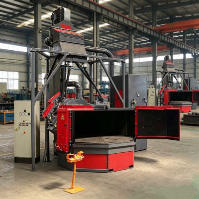 China Rotary Table Shot Blasting Machine 1000-4000mm for Metal Surface Cleaning and Preparation for sale