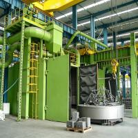 China Large Rotary Table Shot Blasting Machine 5000mm 100 Ton Heavy Duty Surface Treatment for sale