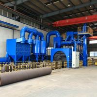 China Steel Pipe Internal Shot Blasting Machine 30-150mm Diameter 2x250kg/min Abrasive Throw Rate for sale
