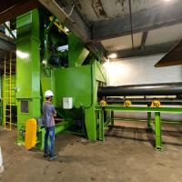 China Steel Pipe Shot Blasting Machine with customizable settings for various pipe diameters and lengths improving productivity for sale
