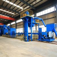 China Steel Pipe Internal Shot Blasting Machine 30-150mm Diameter 2x250kg/min Abrasive Throw Rate for sale