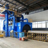 China Steel Pipe Internal Shot Blasting Machine 30-150mm Diameter 2x250kg/min Abrasive Throw Rate for sale