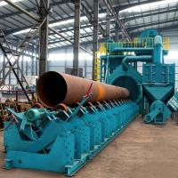 China Steel Pipe Shot Blasting Machine with Precise Control Over Blasting Intensity, Wear-Resistant Manganese Steel Liner, and Adjustable Conveying Speed 0.5-4m/min for sale