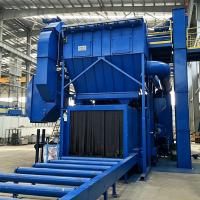 China Roller Conveyor Shot Blasting Machine 7.5-45kW for Steel Beams Plates Rust Removal for sale