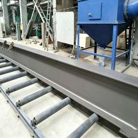 China Robust Roller Conveyor Shot Blasting Machine Suitable for Steel Profile H Beam I Beam Bars with Automated Conveyor System for sale