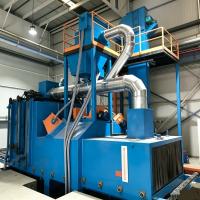 China Roller Conveyor Pass-Through Shot Blasting Machine suitable for blast cleaning of complex large steel profiles H beam and I beam bars for sale