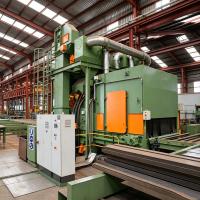China Heavy Duty Roller Conveyor Shot Blasting Machine Suitable for Continuous Operation and Large Scale Metal Treatment for sale