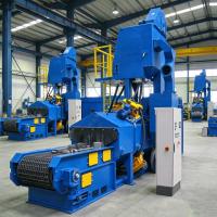 China Wire Mesh Shot Blasting Machine with PLC Control Touch Screen Manganese Steel Construction for Sa2.5~3.0 Cleanliness for sale