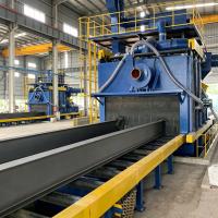 China Robust Roller Conveyor Shot Blasting Machine Suitable for Steel Profile H Beam I Beam Bars with Automated Conveyor System for sale