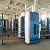 China 30kw Compressed Air Automatic Sand Blasting Machine with Double Sides Cleaning and PLC Control for Surface Refinement for sale