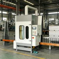 China Double Sides Automatic Sand Blasting Machine 30kw Compressed Air 0.2-0.8 MPa for sale