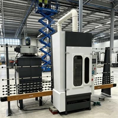 China Double Sides Automatic Sand Blasting Machine 30kw Compressed Air 0.2-0.8 MPa for sale