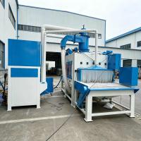 China Automatic Pass Through Conveyor Sand Blasting Machine PLC Control 220V 380V 440V for 2000x1500x1800mm Workpieces for sale