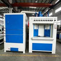 China Fully Automatic Multi Rotary Table Sand Blasting Machine with Wear-Resistant Rubber Lined Chamber for Industrial Workpieces for sale