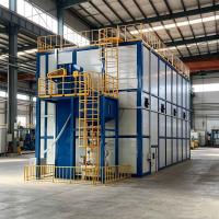 China Safe Sand Blasting Room with Automated Control Panel, High-Quality Steel Structure, and Floor Scraper System for sale