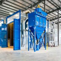 China Custom Walk-in Sandblasting Room for Large Metal Workpieces Cleaning for sale
