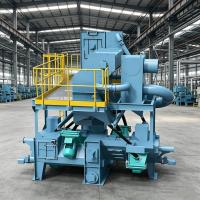 China Continuous Shot Blasting Machine with Adjustable Roller Conveyor Speed, High-Performance Dust Collector, and Wear-Resistant Manganese Steel Liner for Steel Bars and Tubes for sale