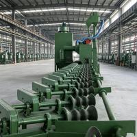 China Steel Bar Shot Blasting Machine with Adjustable Speed Roller Conveyor, Wear-Resistant Manganese Steel Liner, and High-Performance Cartridge Dust Collector for sale