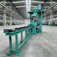 China Steel Bar Shot Blasting Machine with Adjustable Speed Roller Conveyor, Wear-Resistant Manganese Steel Liner, and High-Performance Cartridge Dust Collector for sale