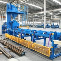 China Fully Automatic Steel Bar Shot Blasting Machine with Adjustable Speed 0.5-6 m/min and Wear-Resistant Construction for sale