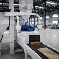 China Stone Blasting Machine Featuring Four Blast Wheels and High Volume Dust Collector for Professional Pavement Brick Treatment for sale