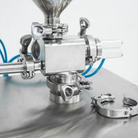 China Semi Automatic Syringe Filling Machine 1-50ml Liquid Cosmetics Filler for sale